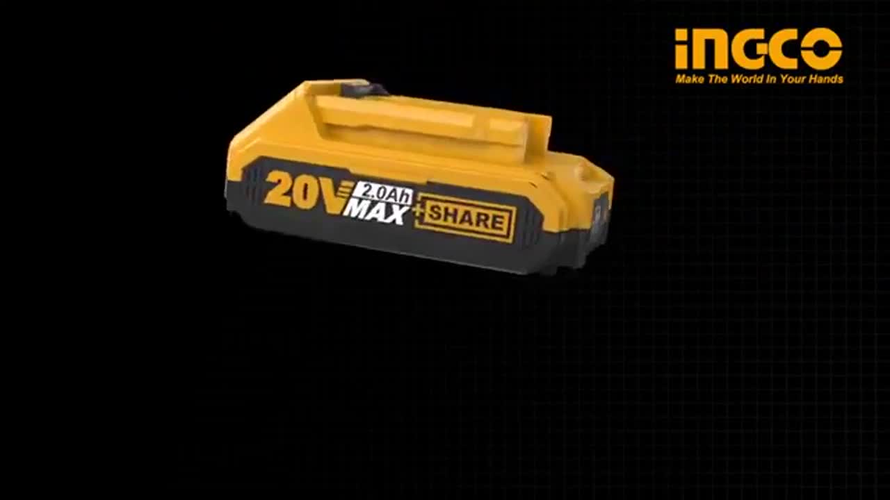 Ingco Lithium-Ion Battery Pack 2Ah P20s 20V FBLI20011 ICPT | Shopee ...