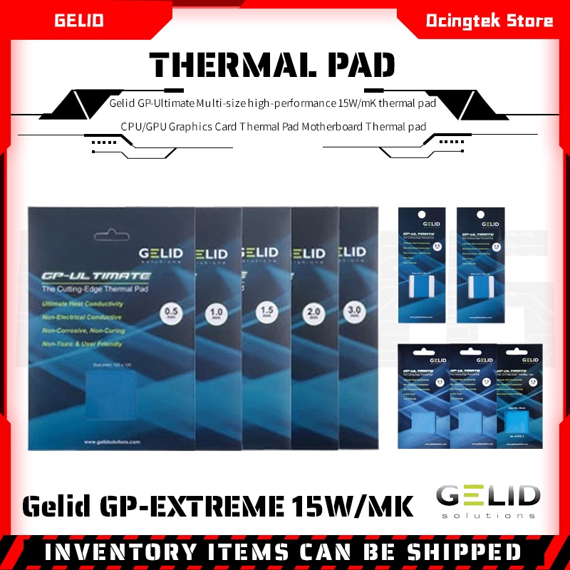 Gelid GP-Ultimate 15W/mK high-performance thermal pad CPU/GPU Graphics Card thermal pad ...
