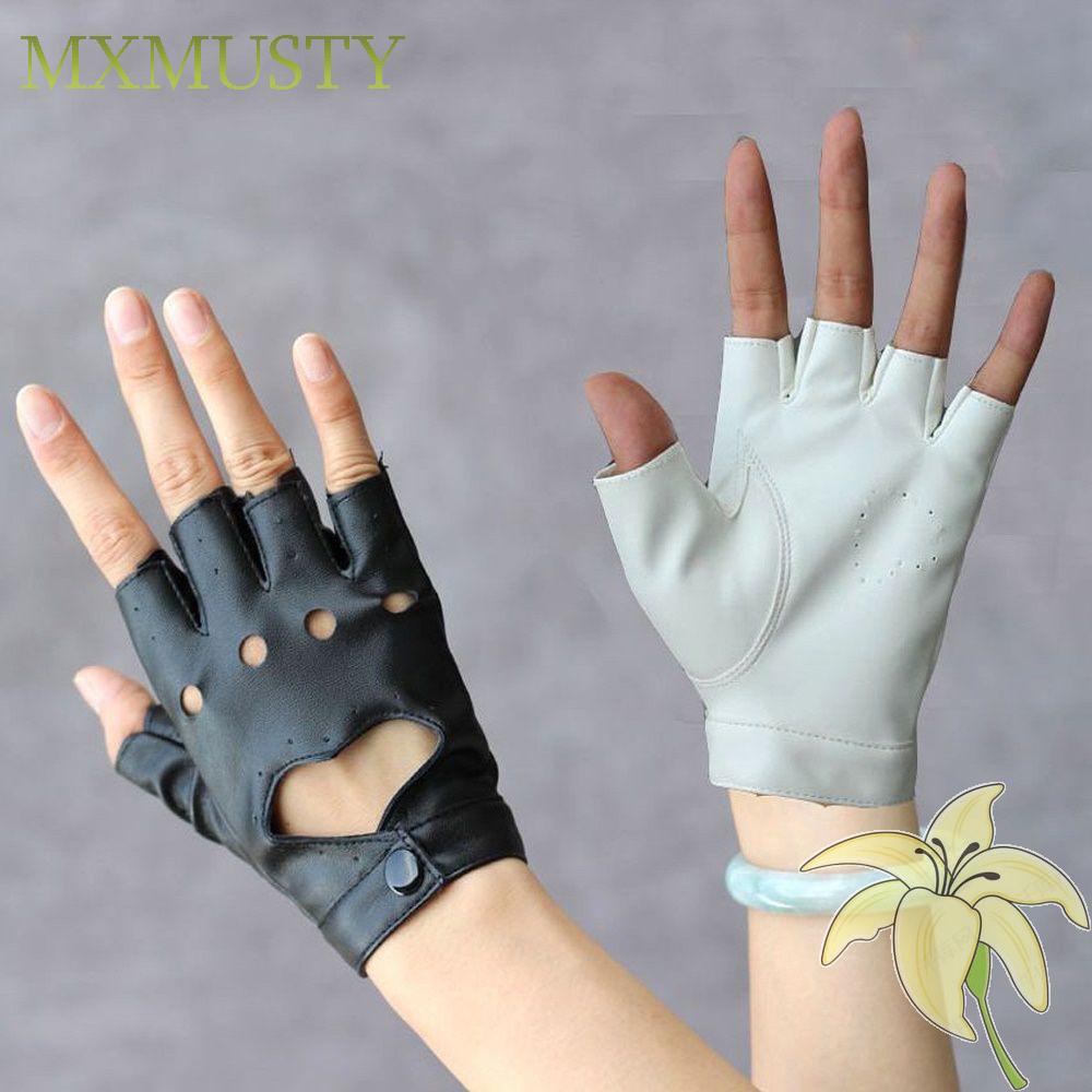 MXMUSTY Performance Korean Anime Mittens Party PU Leather Women Gloves ...