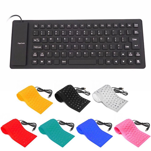 Flexible Silicone Keyboard For PC Laptop Projector | Shopee Philippines
