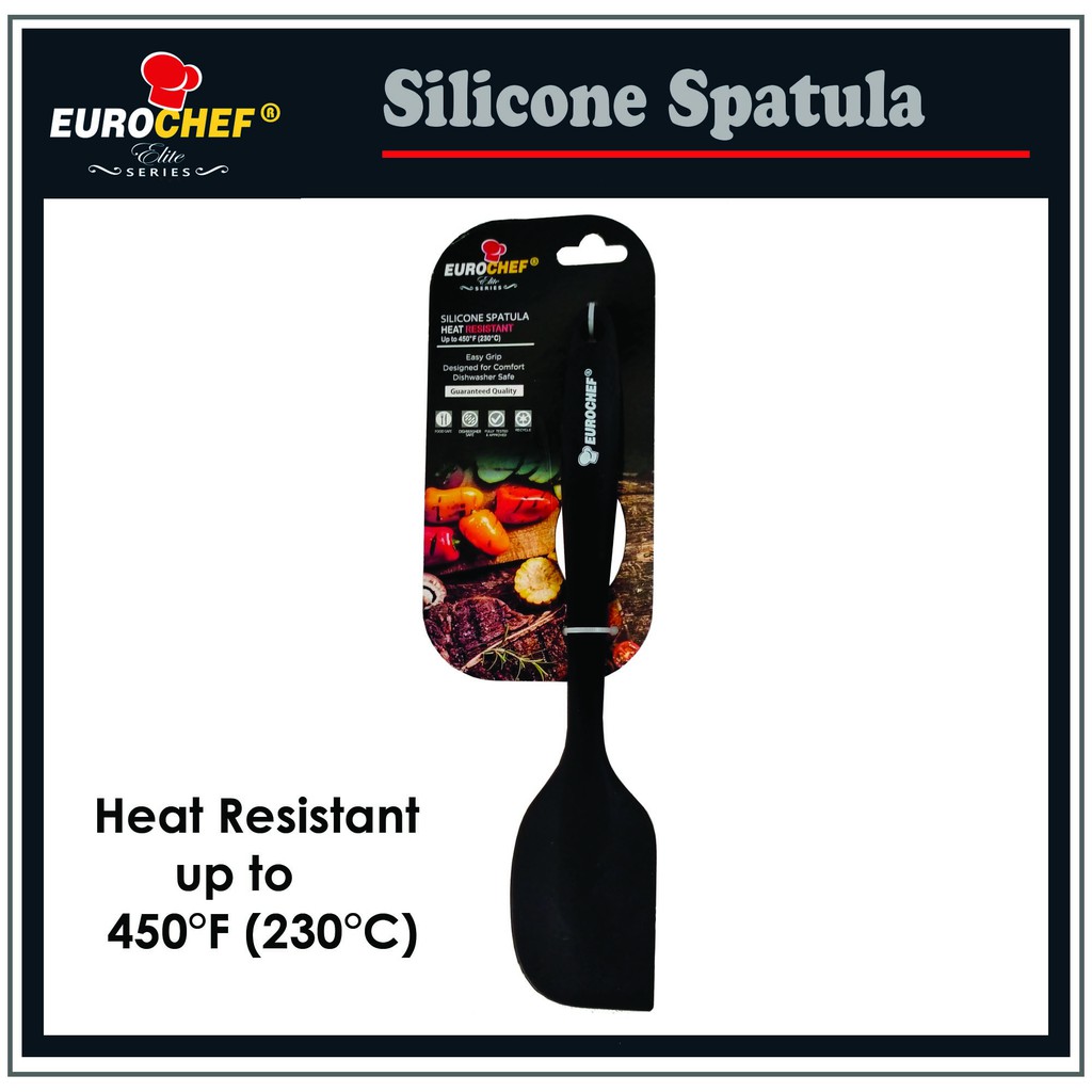 Eurochef Silicone Spatula EE406 Scraper, Mixing Tools for Baking Black ...