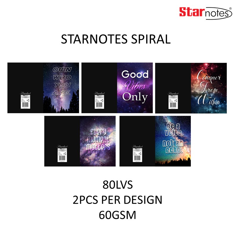 Starnotes Spiral Notebooks (10pcs) | Shopee Philippines