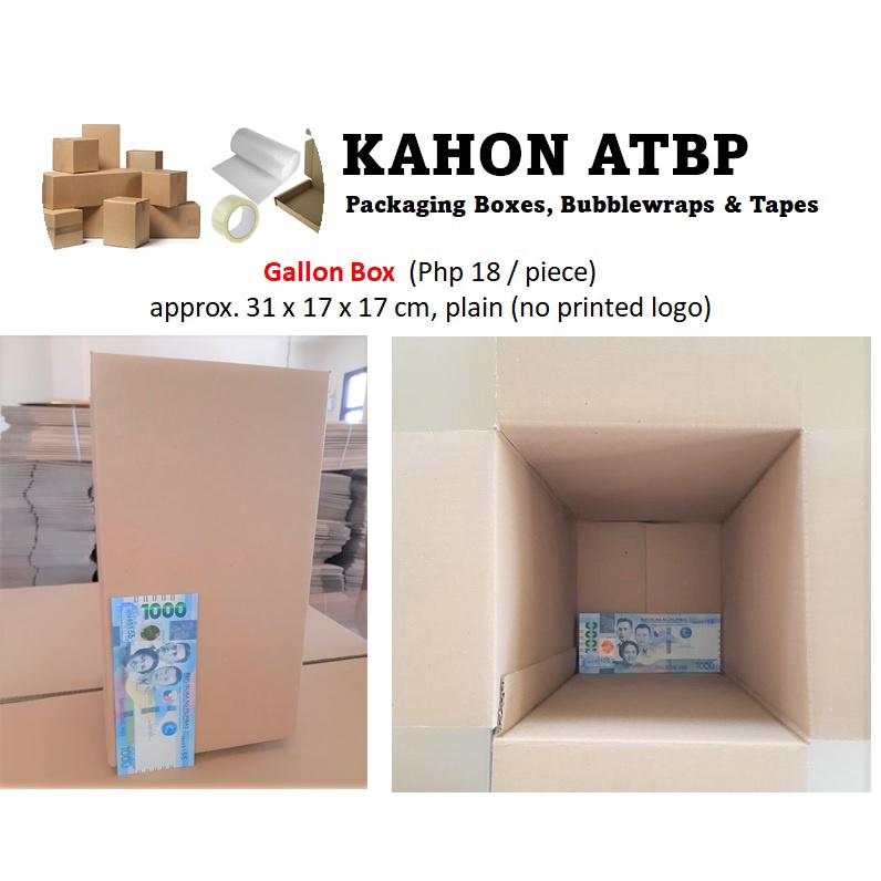 Gallon box (Plain, No Printed Logo ) | Shopee Philippines