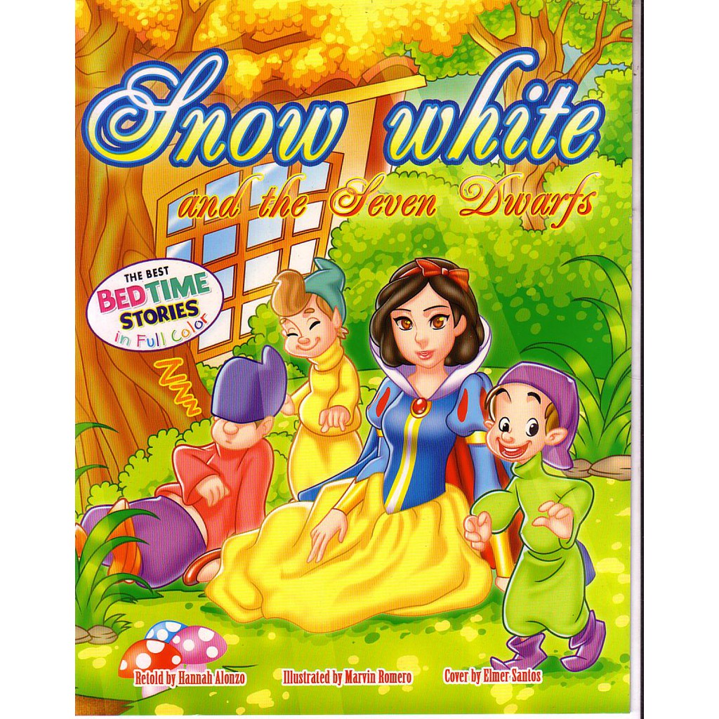 COLORED Story Book "Snow White And The Seven Dwarfs" with Tagalog ...