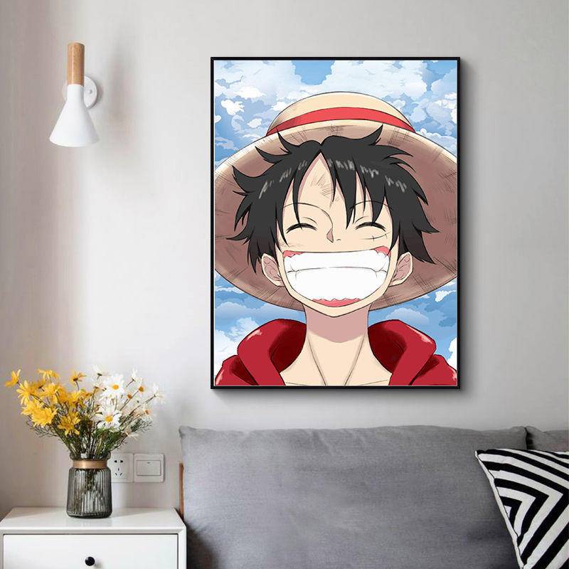 50 designs Anime One Piece Luffy Zoro posters canvas painting living ...