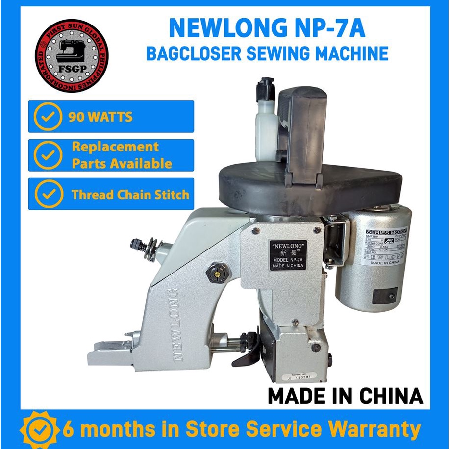 NEWLONG Bag Closer CHINA (Heavy Duty 90W) NP-7A Sack Closer Sewing ...
