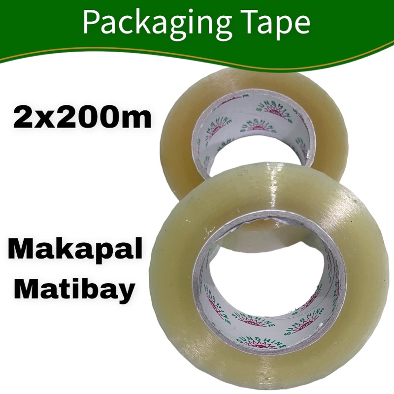 Packaging Clear Tape 2x200 METER’S WIDE Roll Sealing Tape (Sakto Ang ...