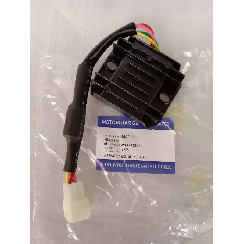 MSX125S/IV/STAR150/155/175 REGULATOR W/CAPACITOR 4WIRE MOTORSTAR ...
