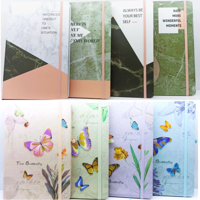 Hard Bound Notebook W/Garter A5 Size | Shopee Philippines