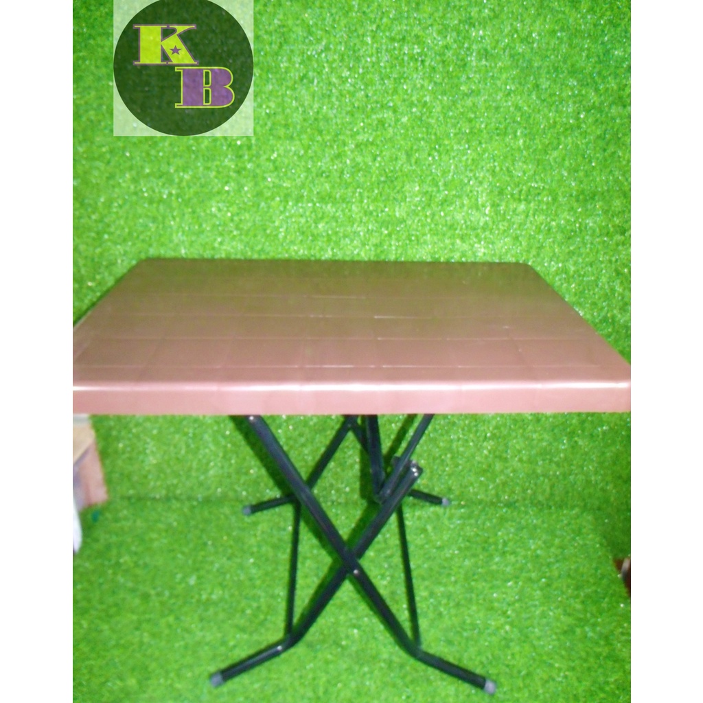 Nikko Brown Foldable Rectangular Folding Table (Lamesa) | Shopee ...