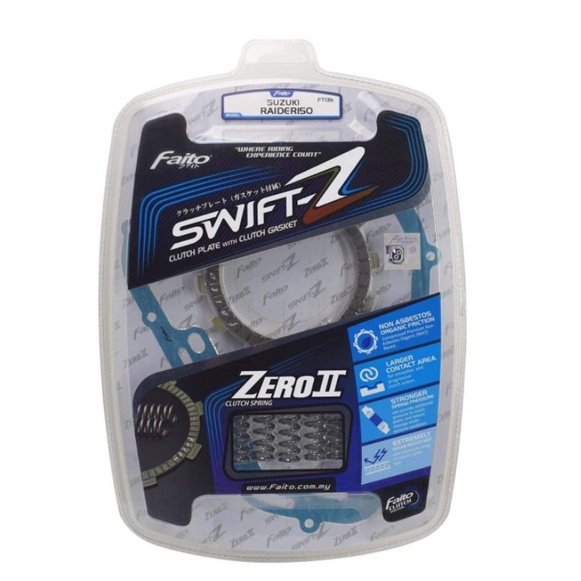 FAITO CLUTCH LINING SET WITH CLUTCH SPRING SET AND GASKET RAIDER 150 ...