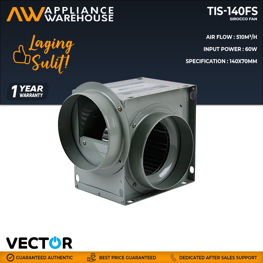 Vector TIS-140FS Small Sirocco Fan (Green) | Shopee Philippines