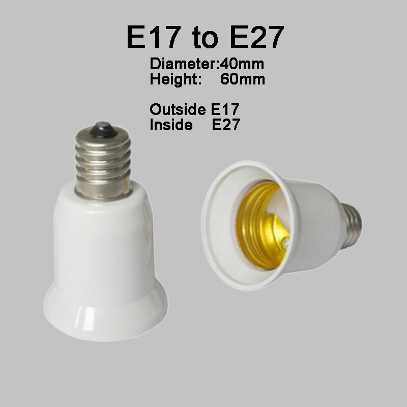 E12 E14 E17 E27 E40 B22 GU5.3 MR16 GU10 G4 G9 G24 Base Socket Conversion Adaptor For Light Lamp ...