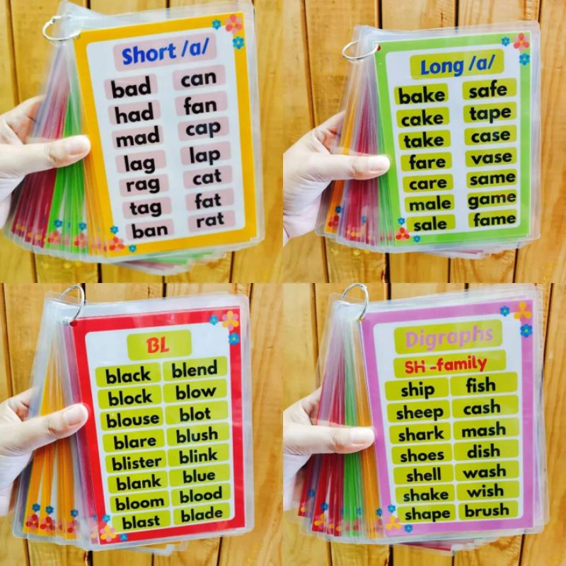 2 letter words and CVC word family vocabulary Cards short vowels long ...