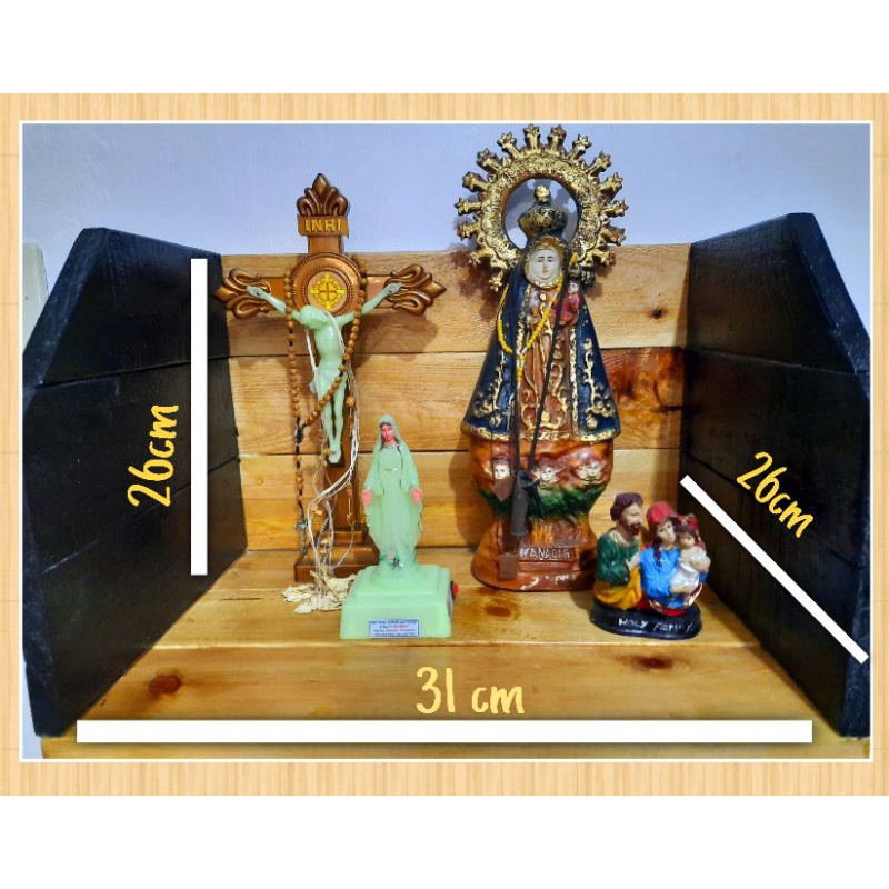 Wooden Home Altar | 31cm × 26cm ×26cm | Shopee Philippines