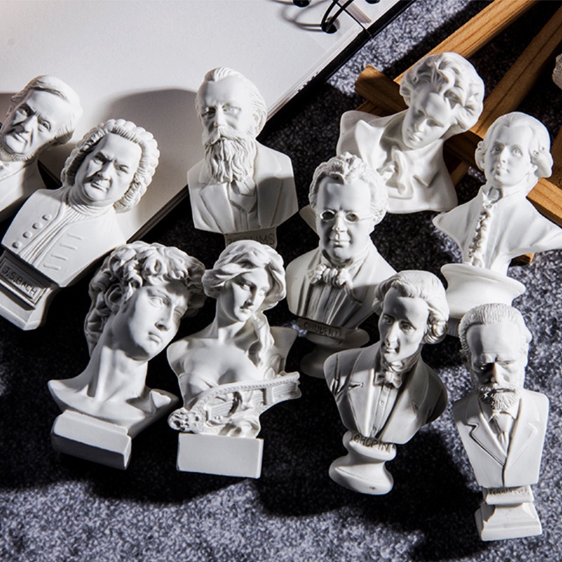 Mini Nordic Sculpture Greek Mythology Plaster Statue David Resin Figure ...