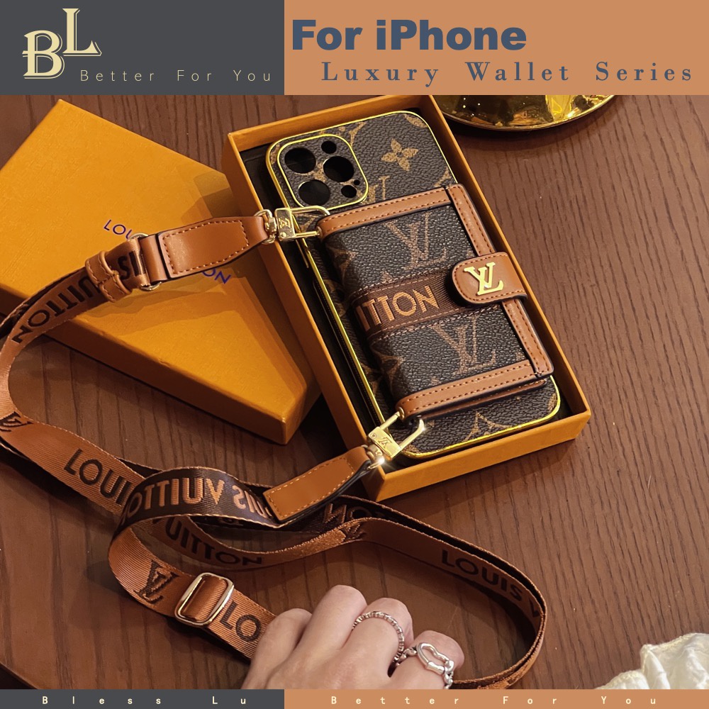 For iPhone16 15 14 13 12 11 Pro Max XS Max X XR Leather Luxury Fashion ...