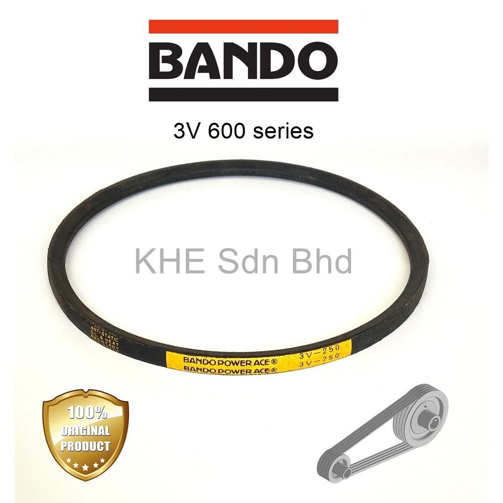 Bando Belt 3V600 3V630 3V670 Power Ace 3V-600 3V-630 3V-670 Fan Belt | Shopee Philippines