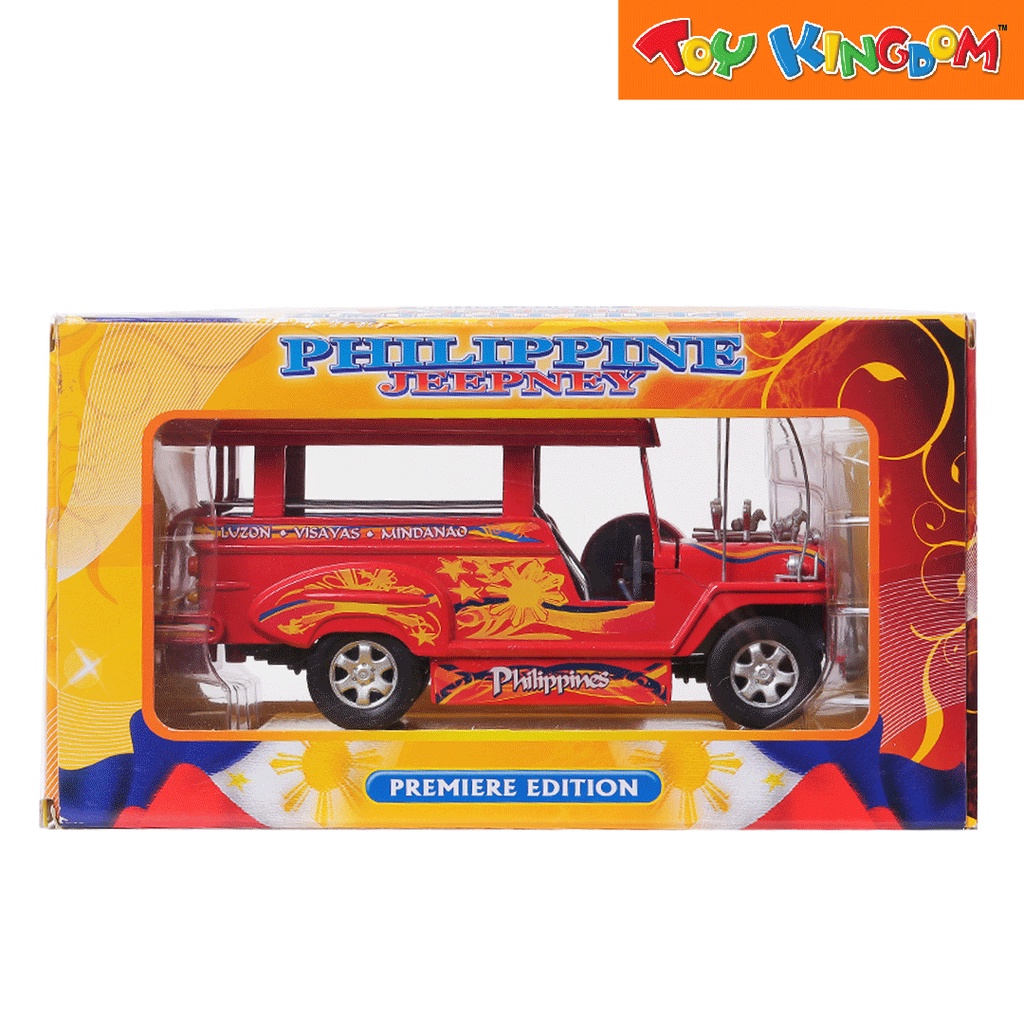 PhilCraft Premiere Edition Philippine Jeepney Red Die-cast Vehicle ...