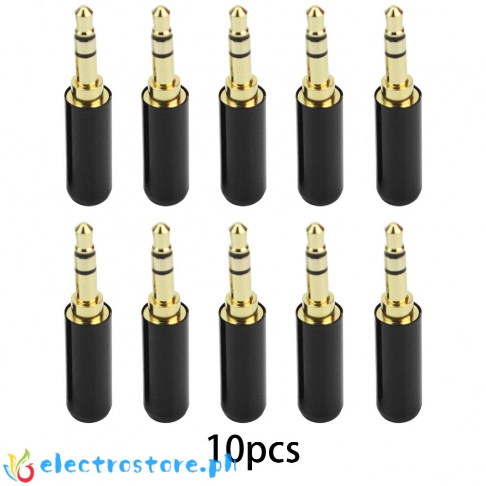 3.5mm connector 3 pole male jack plug stereo audio soldering | Shopee ...