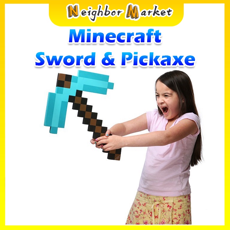 Minecraft EVA Foam Diamond Pickaxe Game Model Toy Kids Gift Action Figure Toys | Shopee Philippines