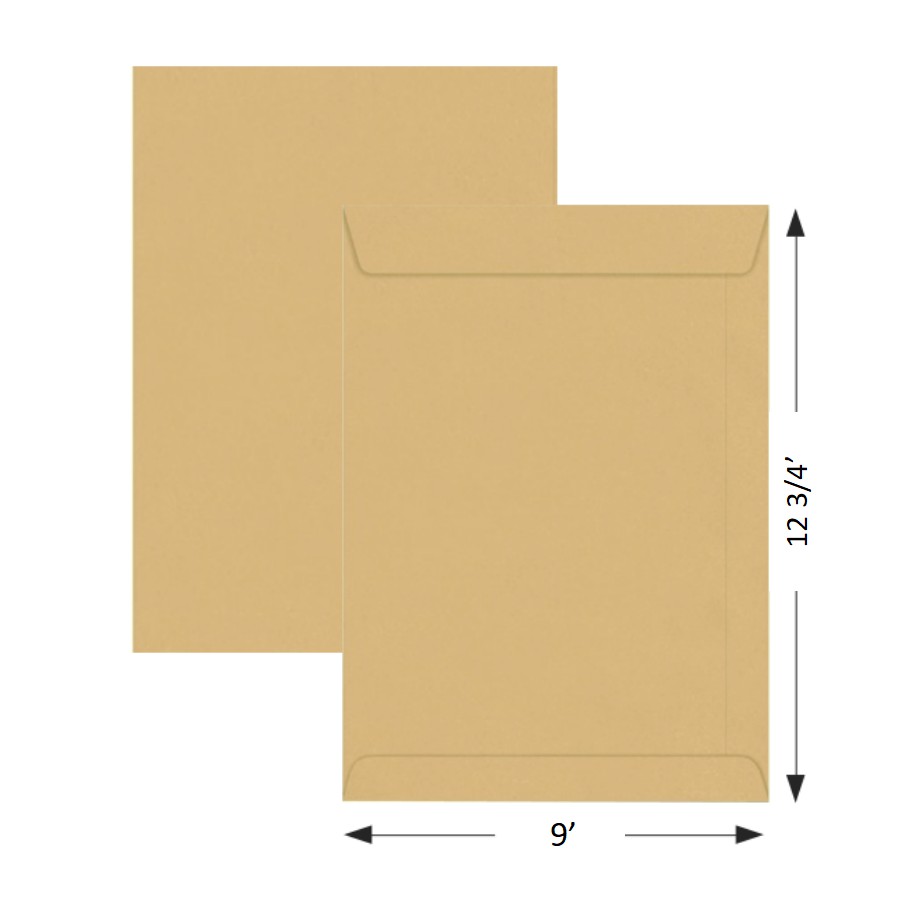 A4 9" x 12 3/4" White / Brown Envelope without Window 1 pcs | Shopee ...