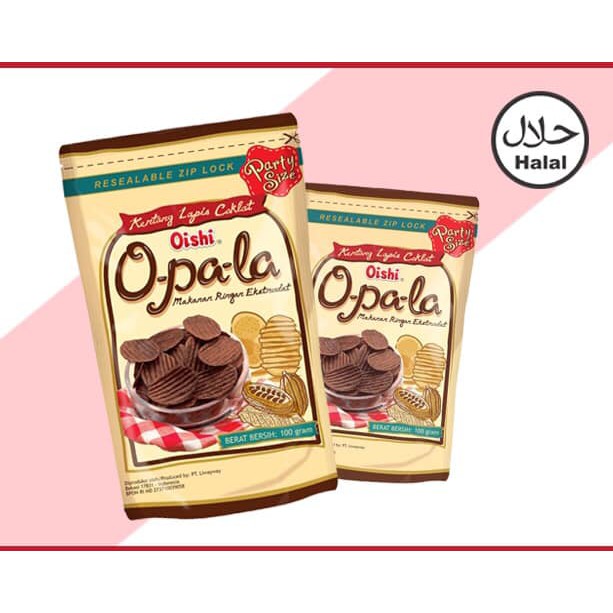 Oishi Opala Chocolate Coated Potato (100g) | Shopee Philippines
