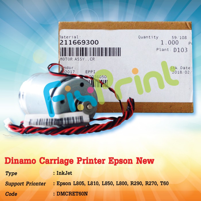 Dynamo CR Epson L805 L850 L800 T60 R290 Motor Carriage Printer R270 ...