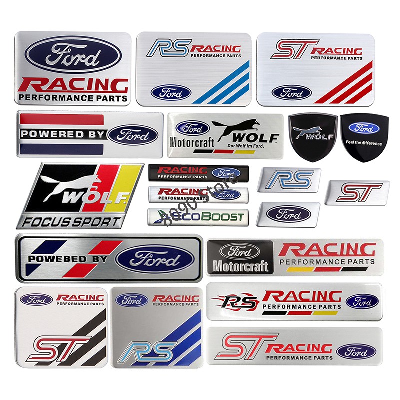 For Ford Mustang Explorer Edge Escape Alloy Car Body Sticker Nameplate ...