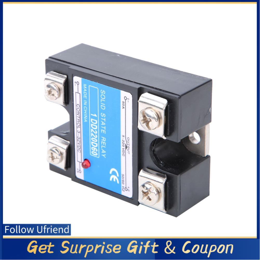 Solid State Relay DC-DC SSR Input 3-32VDC Load 5-220VDC Control ...