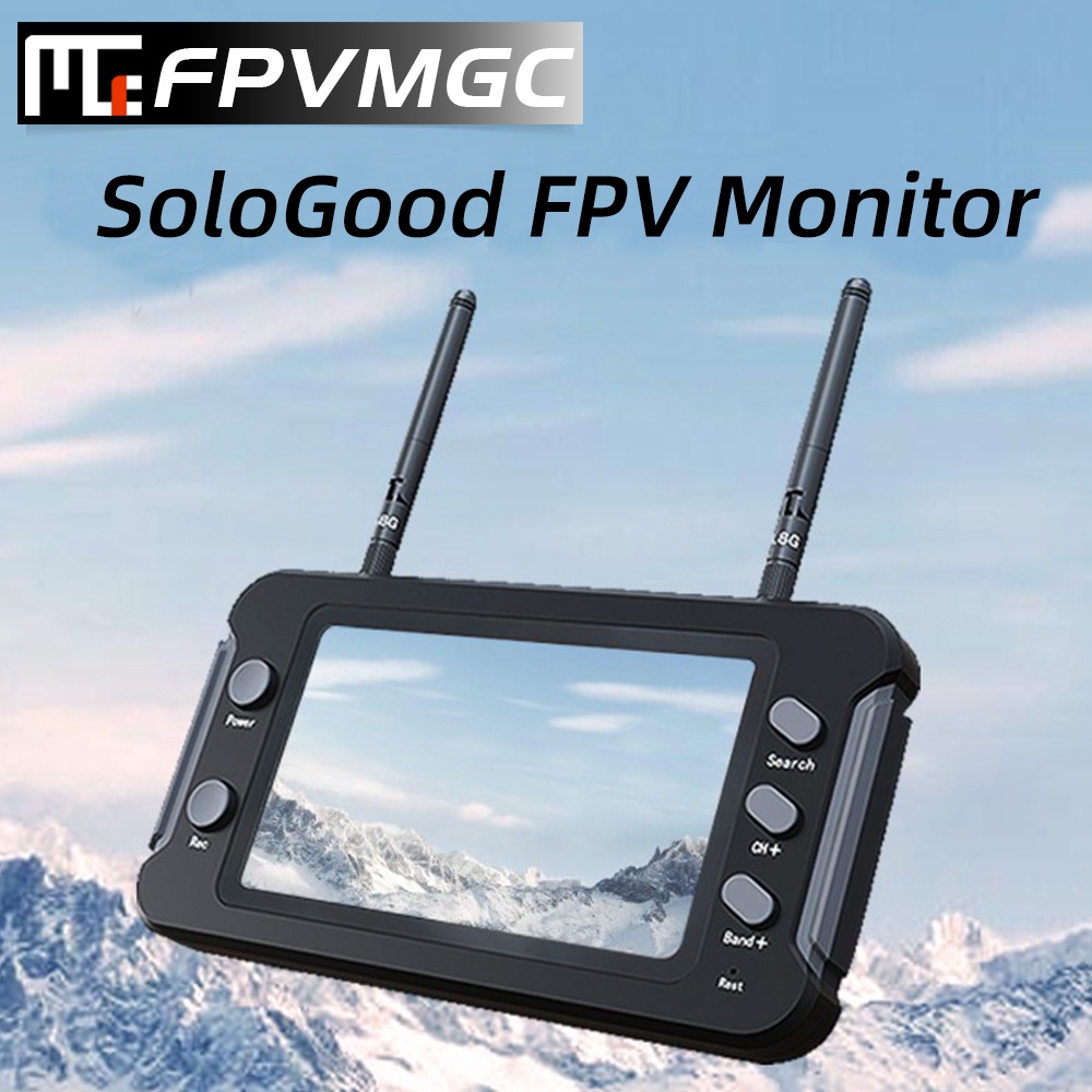 SoloGood 5.8G FPV Monitor with DVR 40CH 4.3 Inch LCD Display 16:9 NTSC ...