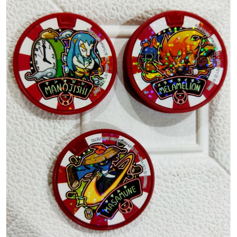 Kalibruhan :#52 Yokai Medal Set of 3 PCs Dream Medals/ Masamune ...