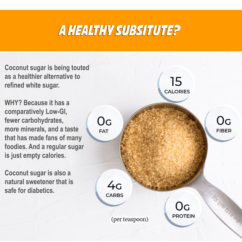 Organic Coconut Sugar - Coco Sugar - Martina's Natural Sweetener, Sugar ...