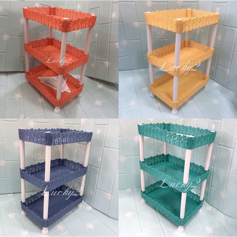 3tier plastic storage rack 3 Layers Utility Organizer Rack vogue ...