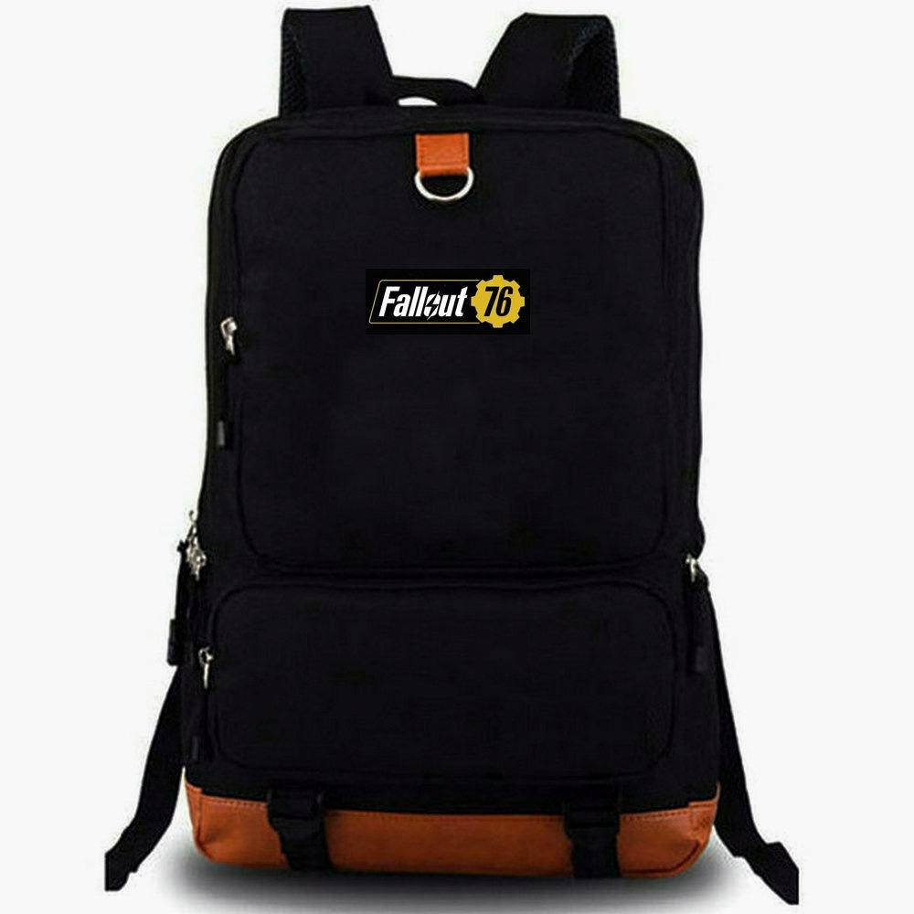 Fallout 76 Backpack Violence Game Design Schoolbag Casual Rucksack Logo ...