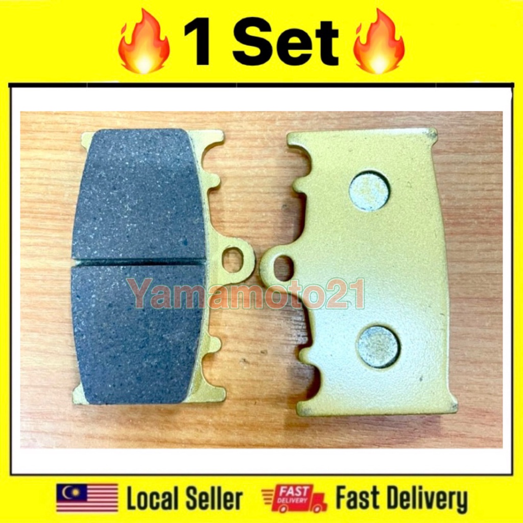 KAWASAKI ZX6R ZX6 DISC BRAKE PAD ( REAR ) PNP GEF600 ( FRONT ) CALIPER ...