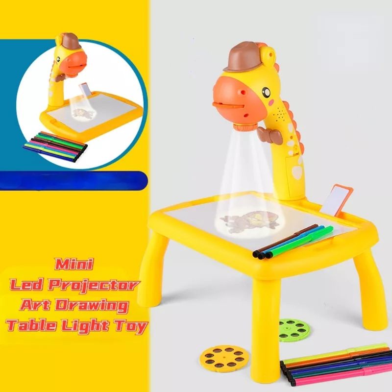 Children Mini Led Art Drawing Table Toy Set Projector Painting for Kid ...