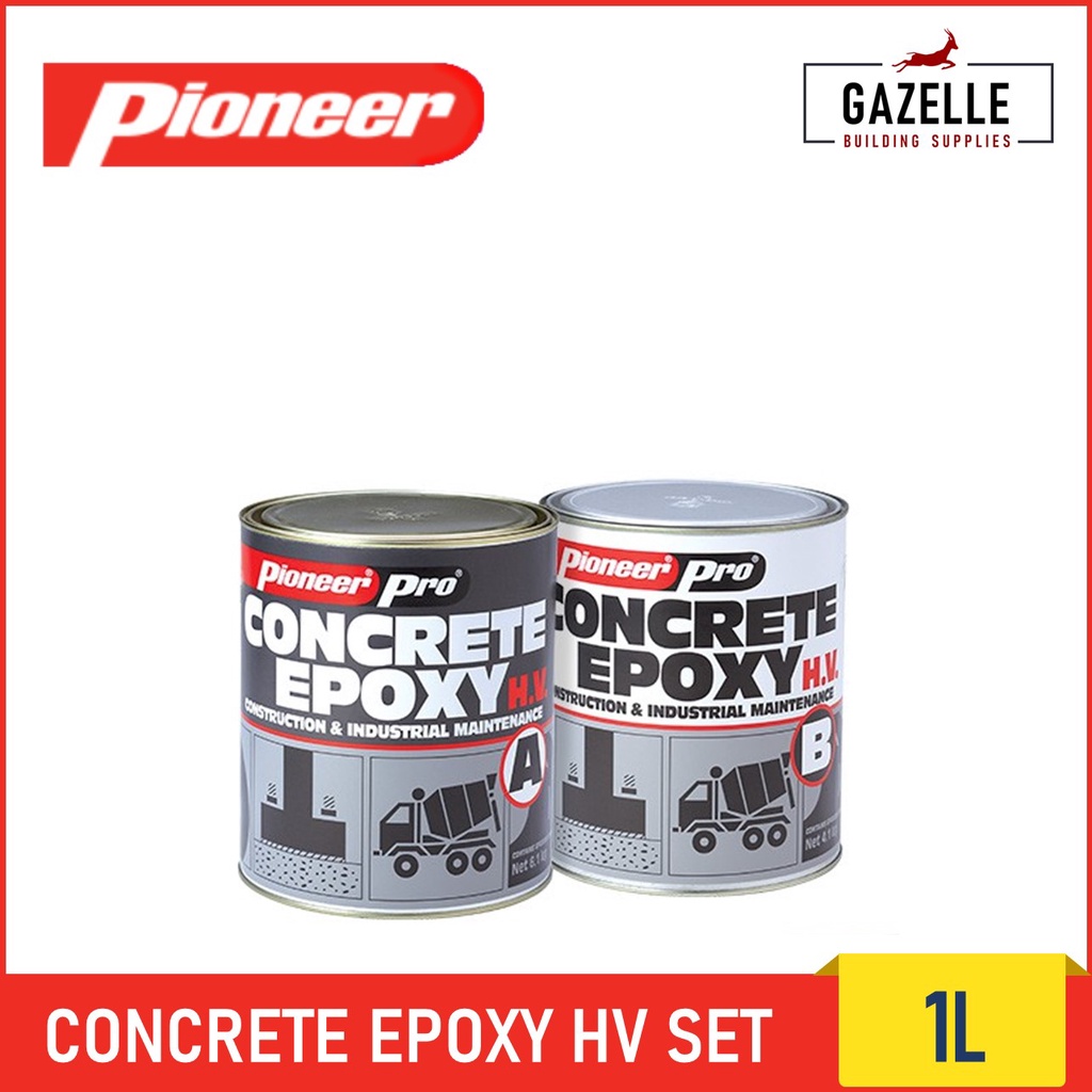 PIONEER PRO Concrete Epoxy High Viscosity H.V. HV / Low Viscosity L.V. LV - 1L | Shopee Philippines