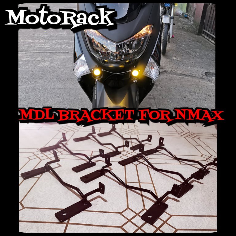 MotoRack Heavy Duty Mini Driving Light Bracket For Yamaha Nmax | Shopee ...