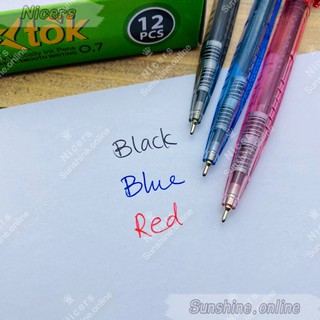 12pcs 0.7mm original Flexoffice flextok smooth ink pen ballpen | Shopee ...