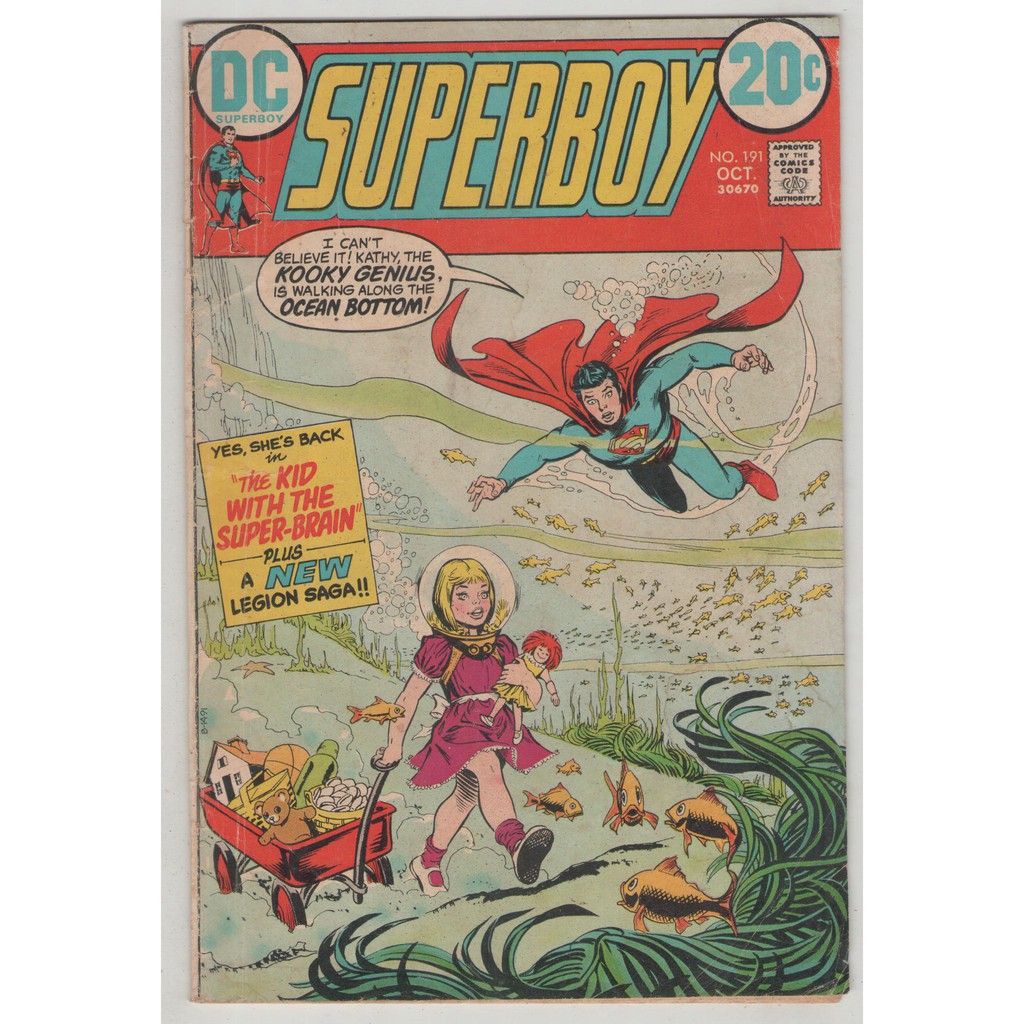 Superboy 147, 173, 176, 191 (1968-72) 173 has rare double cover. Legion ...