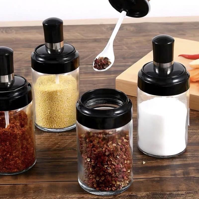 Glass Jar Spice Condiment JK | Shopee Philippines