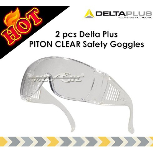 2 pcs Delta Plus PITON CLEAR Safety Goggles | Shopee Philippines