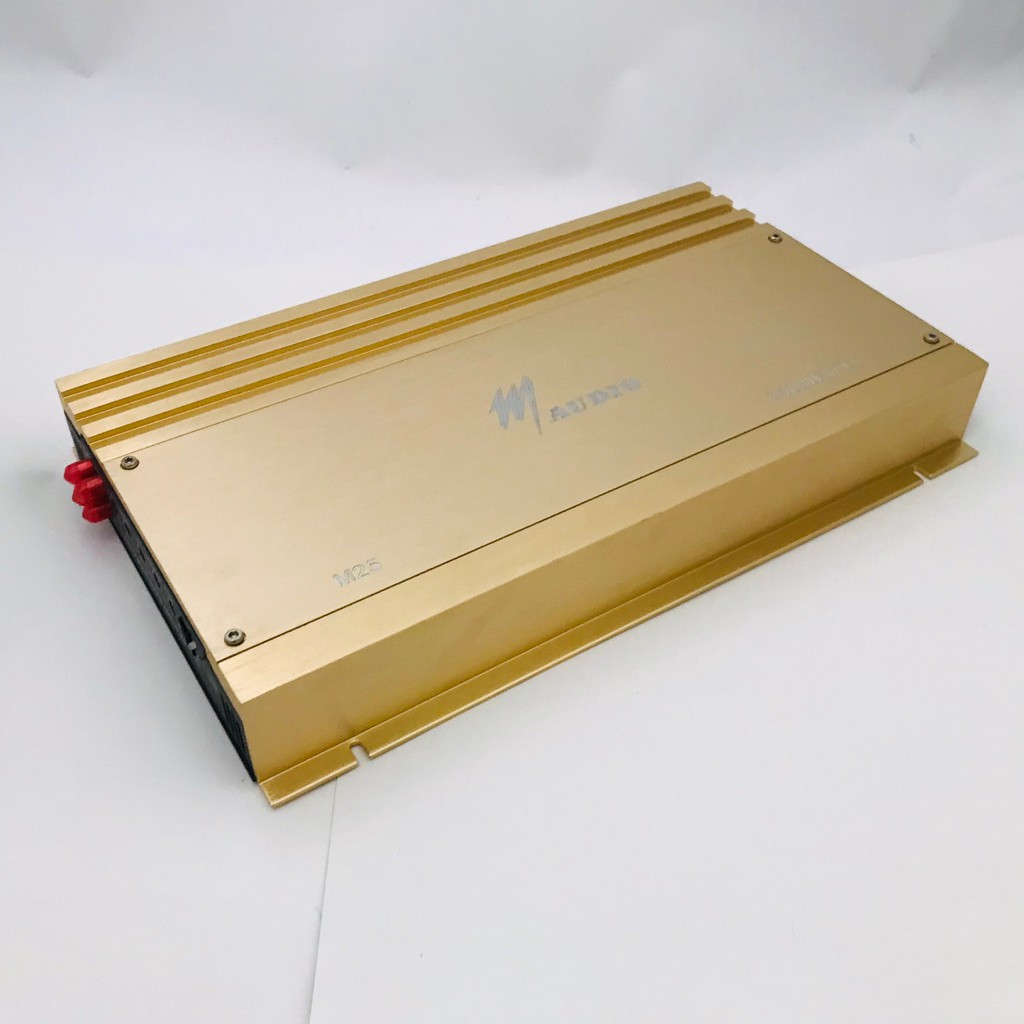 M AUDIO Strong Car Power Amplifier Model M25 CLASS D 2500w. Gold Colour ...