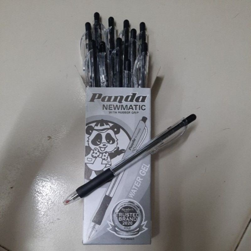 Panda Newmatic with Rubber Grip (Water Gel Ballpen) | Shopee Philippines