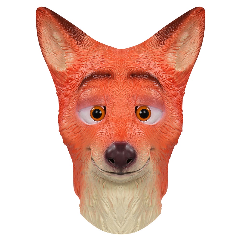 Zootopia Nick Mask Cosplay Latex Helmet Masquerade Halloween Party ...