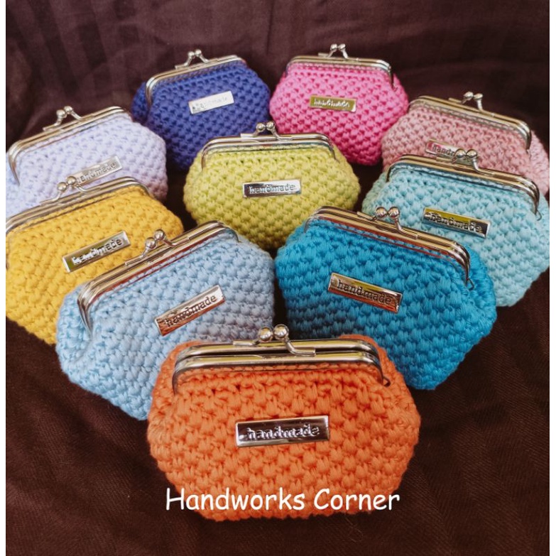Crocheted Kiss Clasp Coin Purse | Shopee Philippines