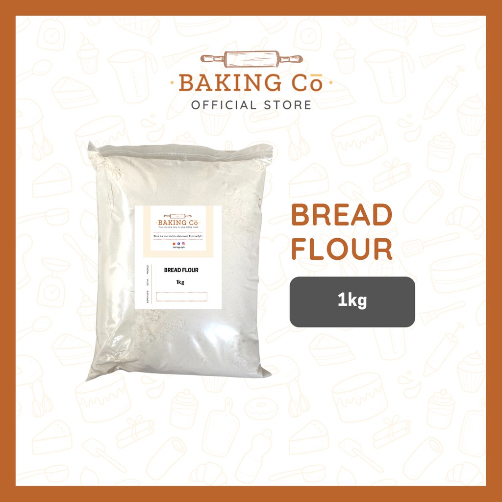 Baking Cō Unbleached Bread Flour - 1kg | Shopee Philippines