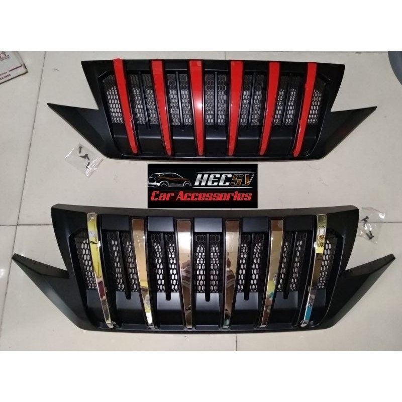 Toyota Rush Grill Apollo Armageddon Grille Red Chrome | Shopee Philippines