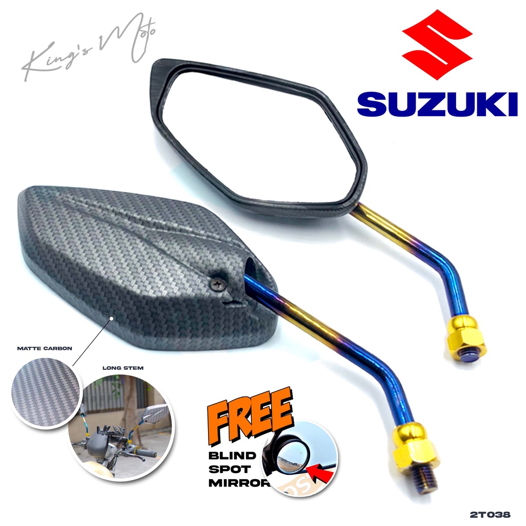 Suzuki Raider R150 Fi | MOTORCYCLE CARBON SIDE MIRROR GENUINE PARTS ...
